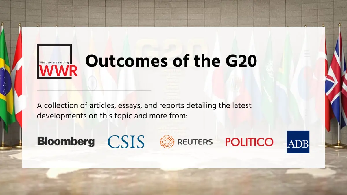 Outcomes of the G20 | What we are reading | Hinrich Foundation